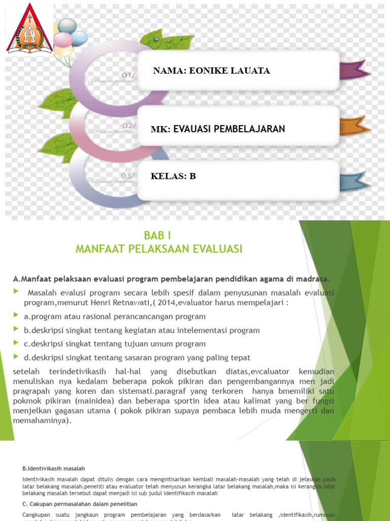 Evaluasi Pembelajaran | PDF