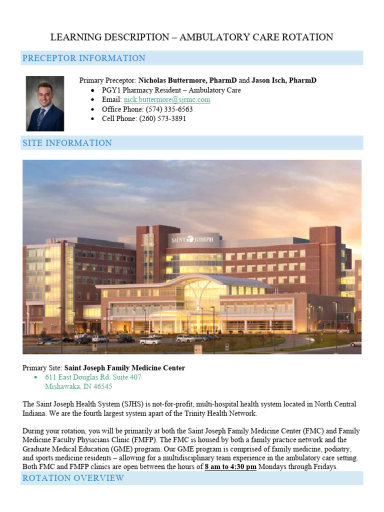 Learning Description - Nicholas Buttermore March - MC | PDF | Pharmacy ...