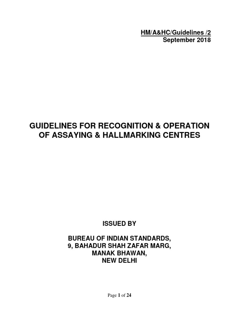 Assaying & Hallmarking Guide | PDF | Metallurgical Assay