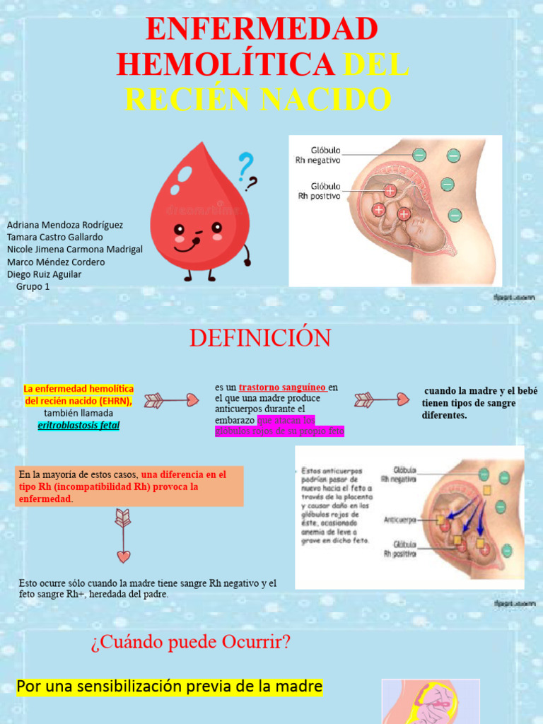 Enfermedad Hemolítica del Recién Nacido | PDF | Especialidades Medicas ...