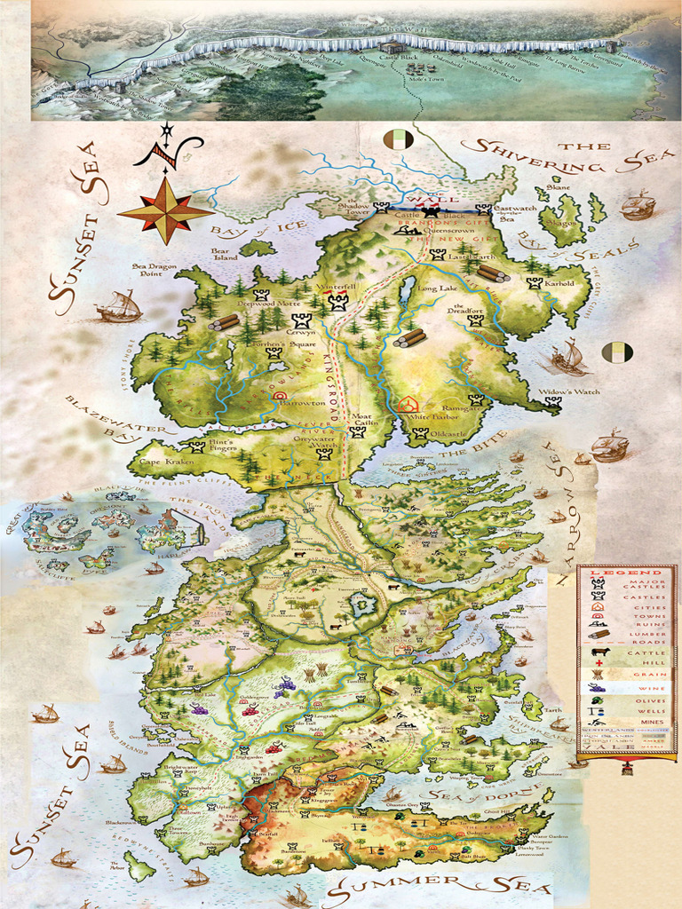 Full Westeros Map - Wall J | PDF