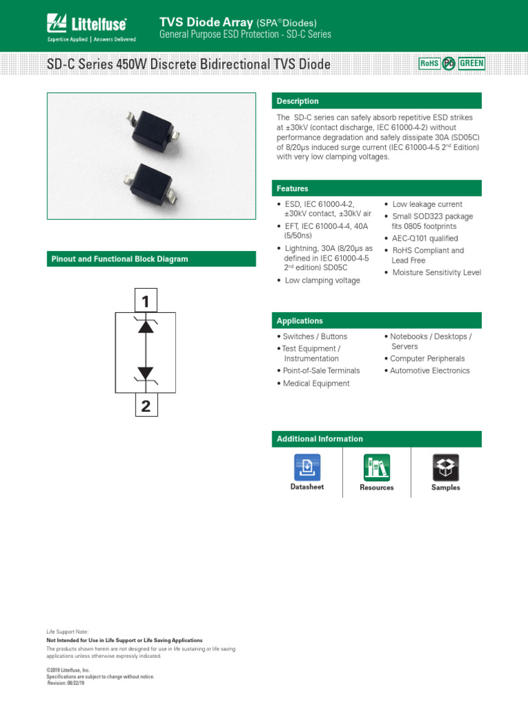 Littelfuse_TVS_Diode_Array_SD_C_Datasheet.pdf-1667453 | PDF ...