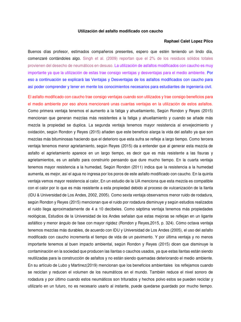 Primera Parte Del Examen Final | PDF | Neumático | Materiales