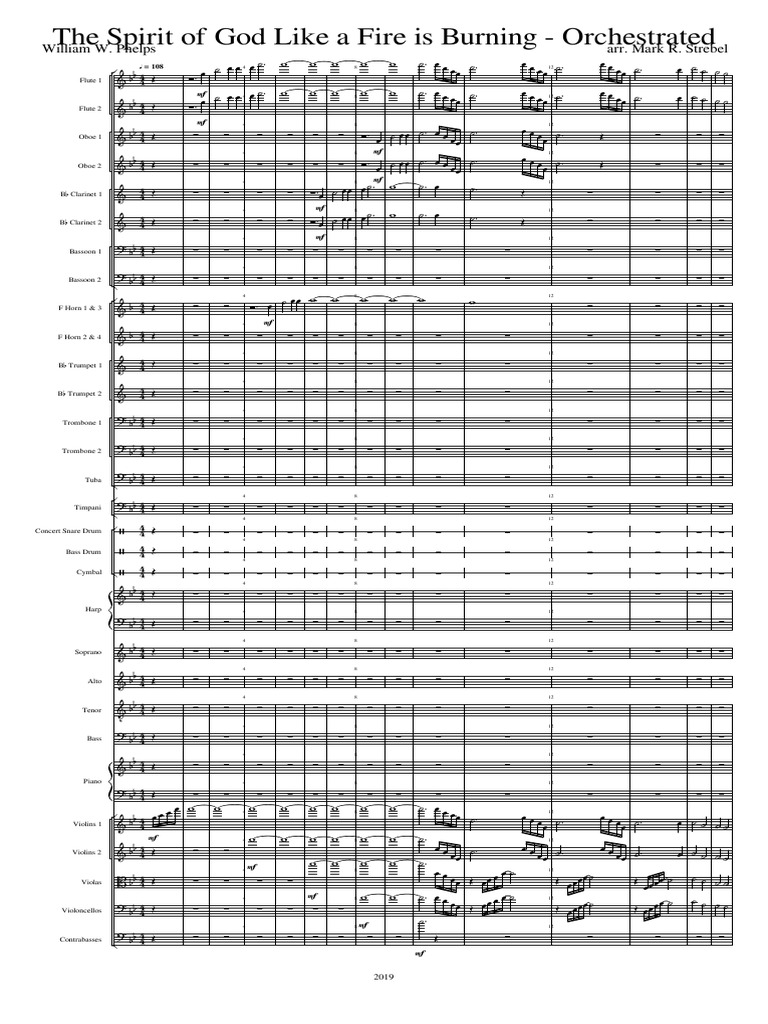 Orchestrated Spirit of God Song | PDF | Drum | Musical Compositions
