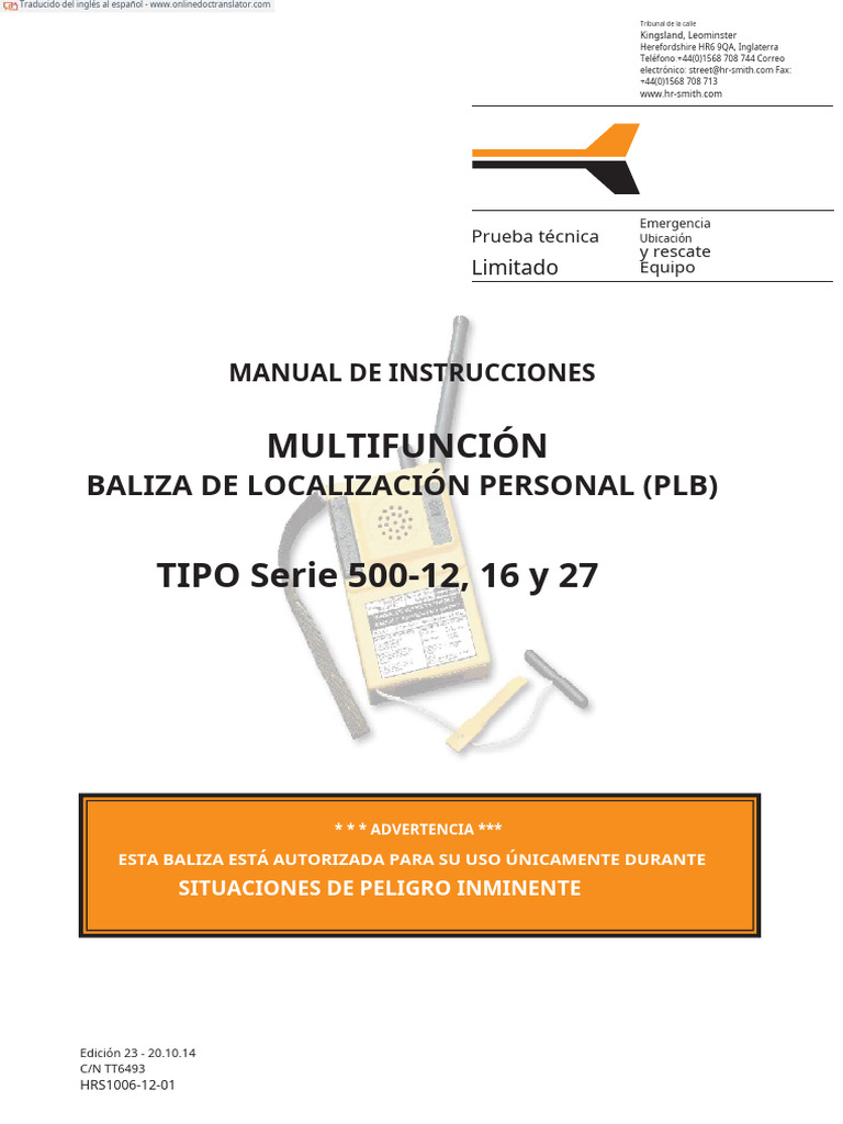 Manual ELT 500 27.en.es | PDF | Sistema de Posicionamiento Global | Cambiar