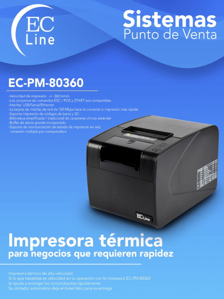 Hoja tecnica - EC Line EC-PM-80360 | PDF