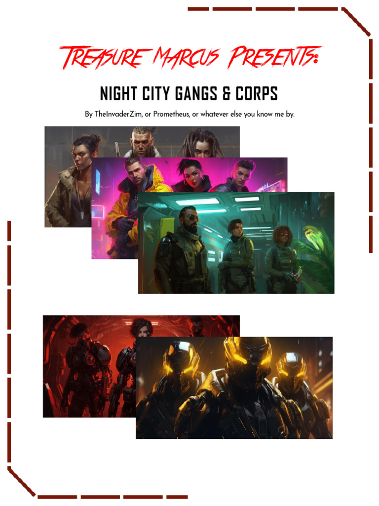 Night City Gangs & Corps | PDF | Armour
