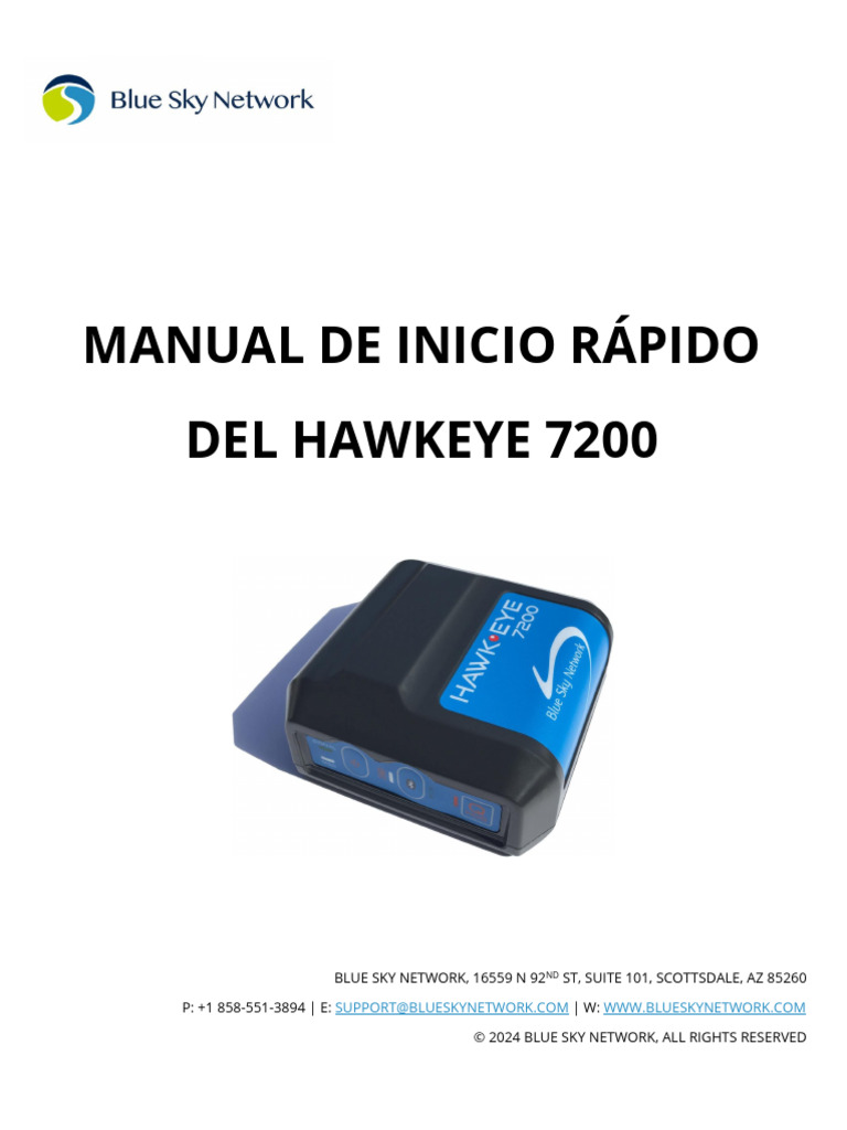HawkEye-7200-Quick-Start-Guide-Spanish | PDF | Sistema de Posicionamiento Global | Diodo emisor ...