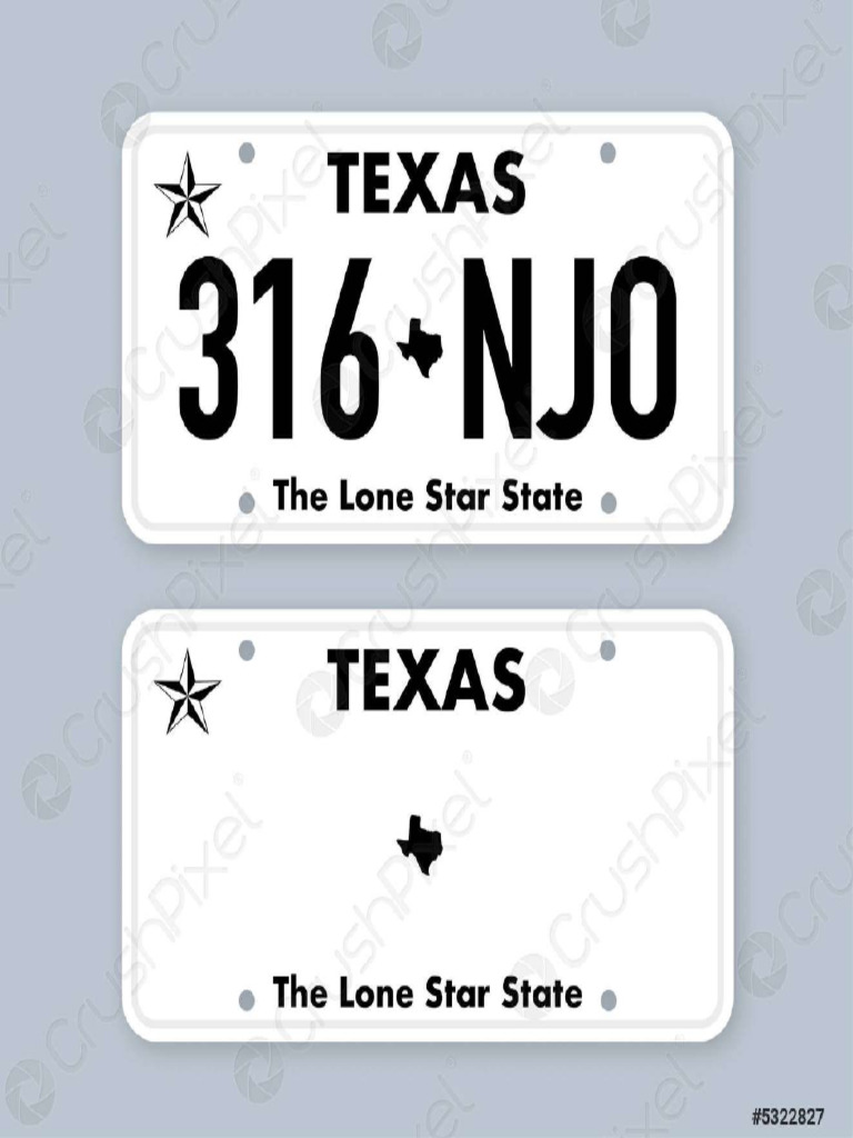 License Plate Texas Car Number 5322827 | PDF