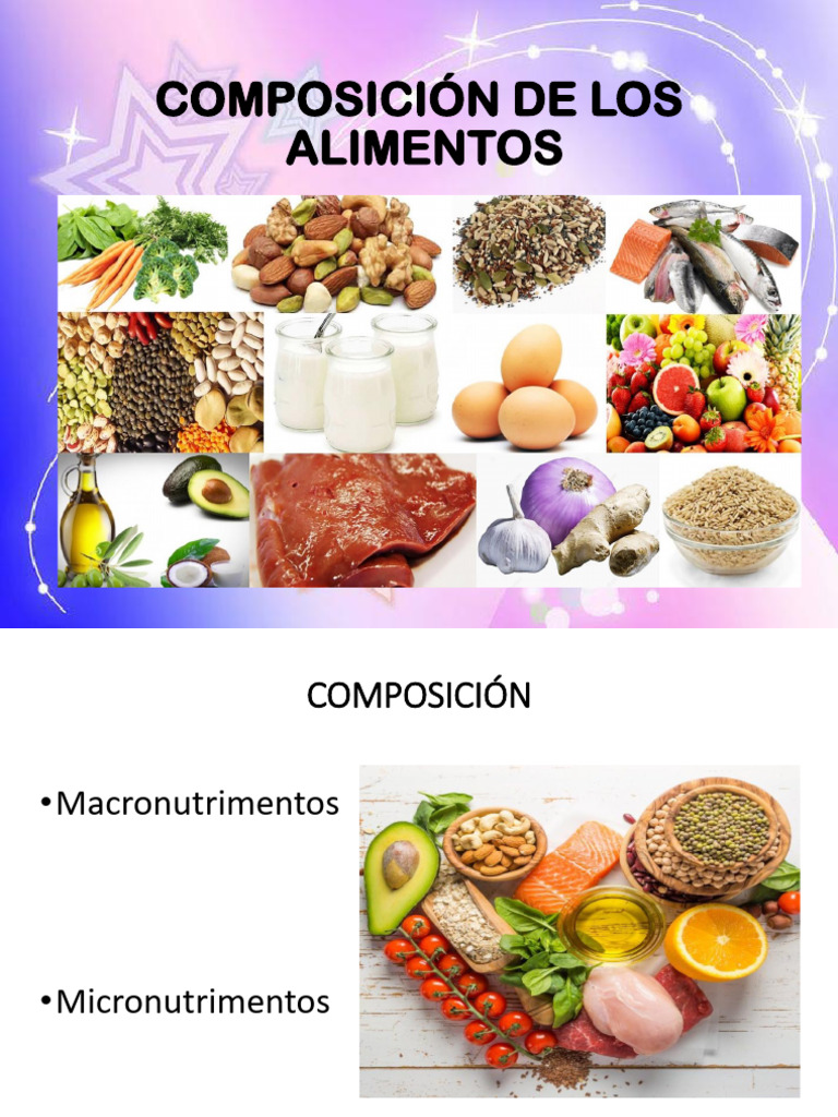 Composición y Clasificación de Nutrientes | PDF