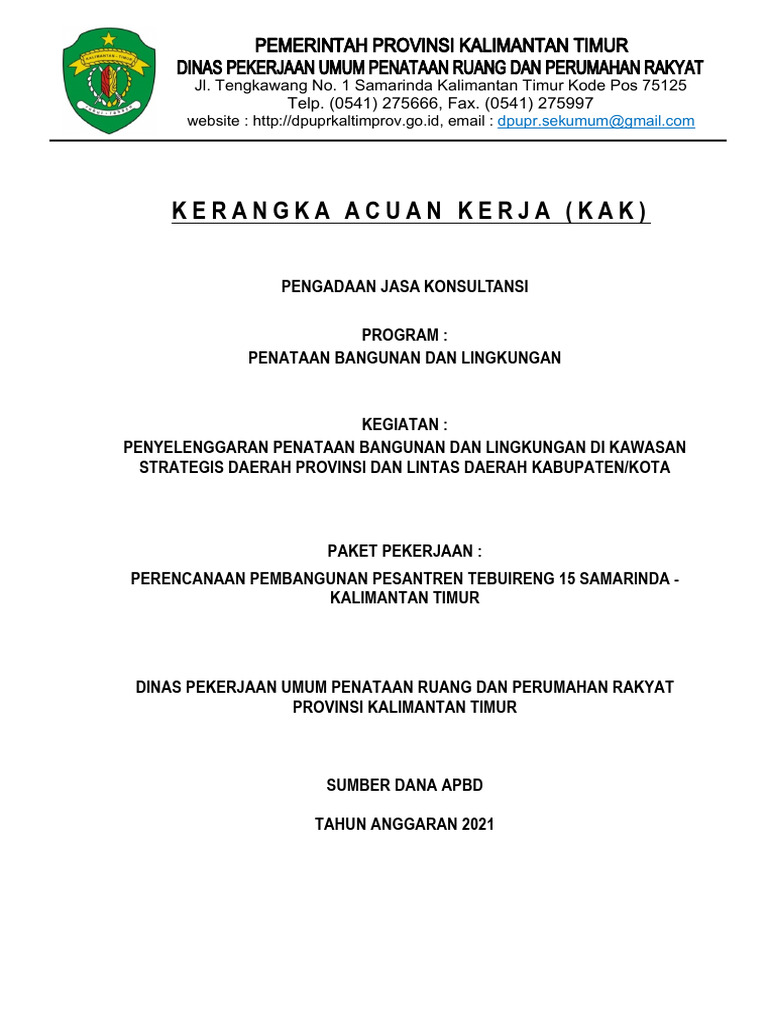 Nama Asli Kak Itwil dalam KAK | PDF | Bisnis