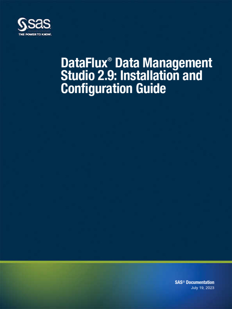 DataFlux Data Management Studio 2.9 - Instalation and Configuration Guide | PDF | Computer File ...
