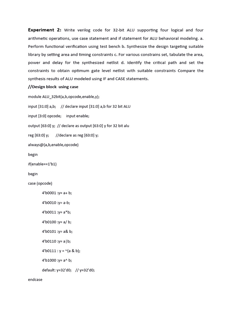 Experiment 2 | PDF | Computer Architecture | Computer Programming