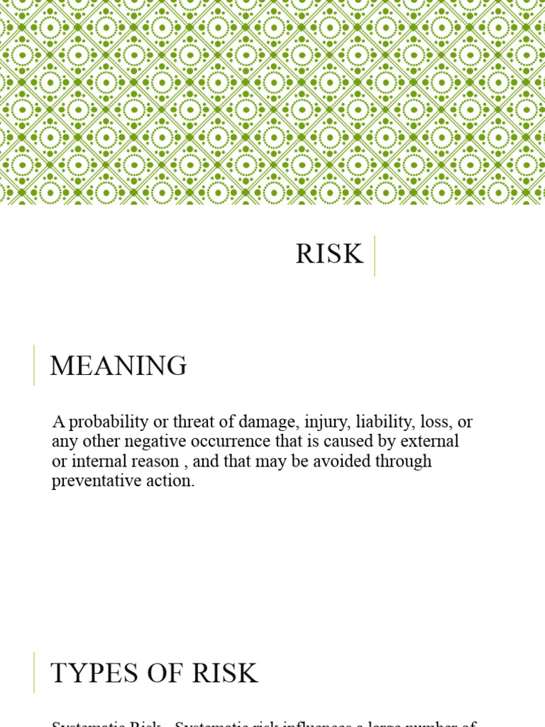 Risk Return and Profit | PDF | Financial Risk | Investing