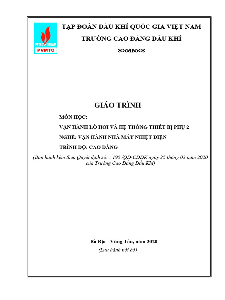 Tailieuxanh 21 2020 GTNB Van Hanh Lo Hoi Va HT TBP 2 CD VHNMND 7425 | PDF