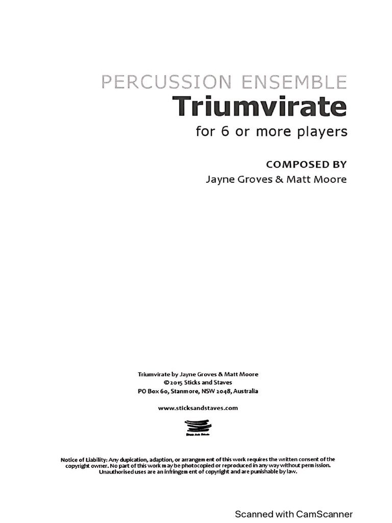 Triumvirate - Groves, J. & Moore, M. | PDF
