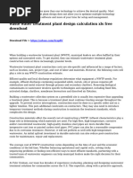 Equalization Tank Design Calculations | PDF | Chemical Engineering ...