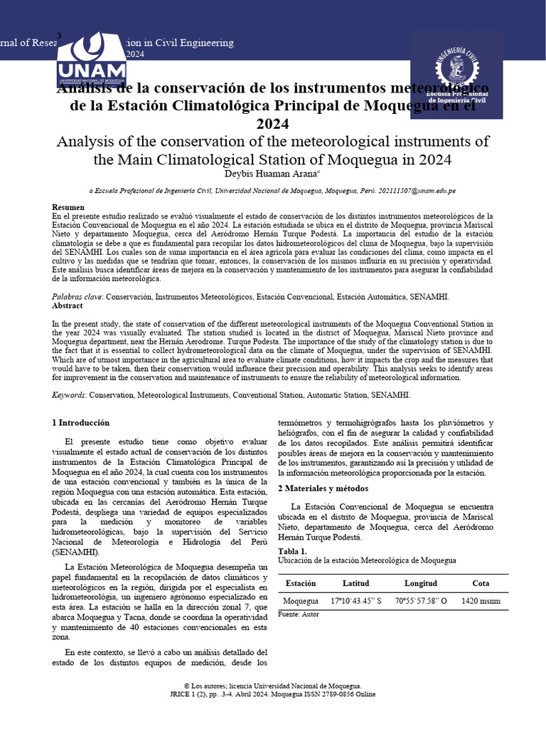 Visita Tecnica | PDF | Meteorología | Ciencias atmosféricas