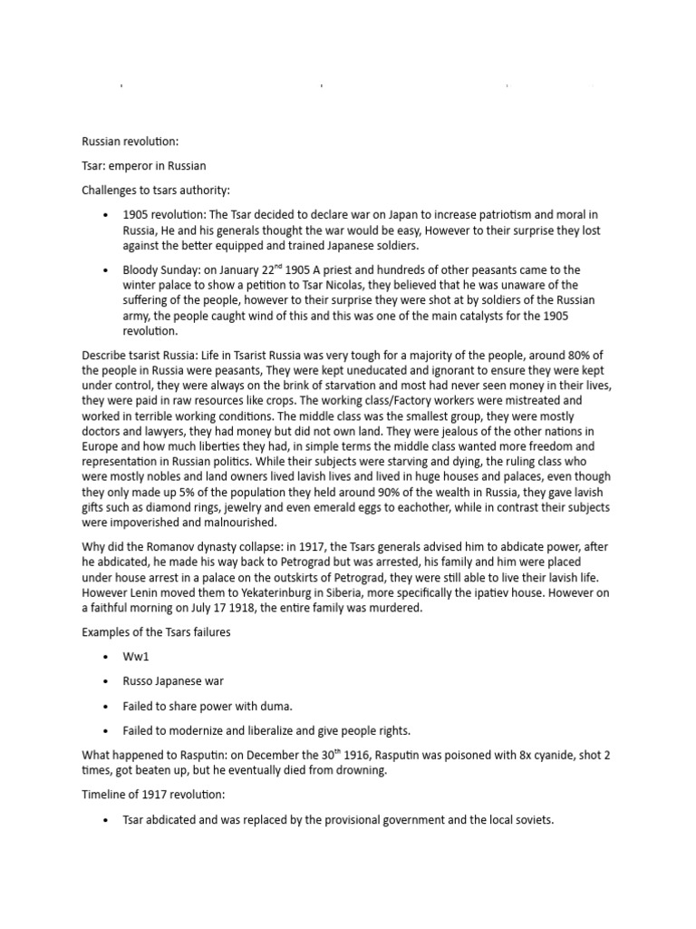 Year 9 History | PDF | Vladimir Lenin | Leon Trotsky