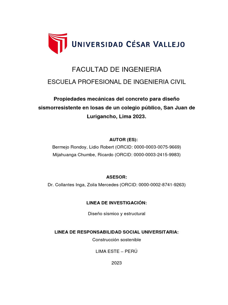 Trabajo - Proyecto de Investigacion Final | PDF | Hormigón | Aluminio