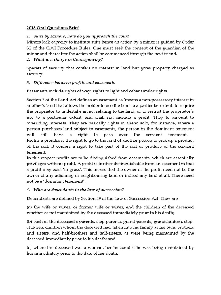 2018 Oral Questions Brief | PDF | Limited Liability Partnership ...
