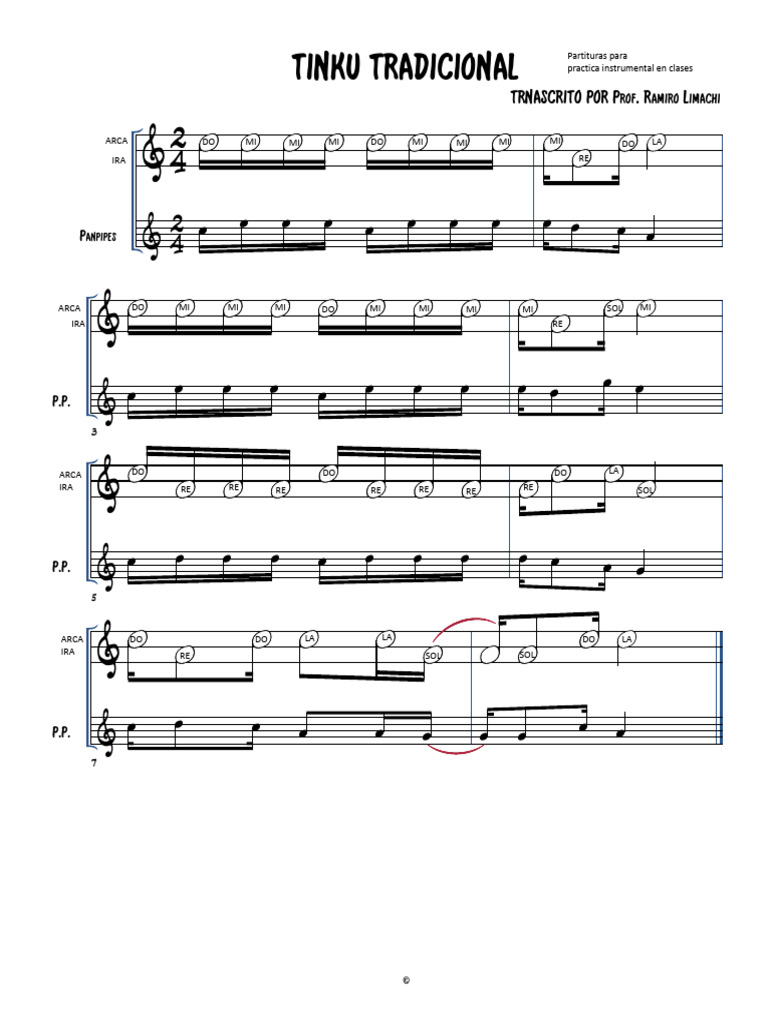 Tinku Tradicional Zampoña | PDF