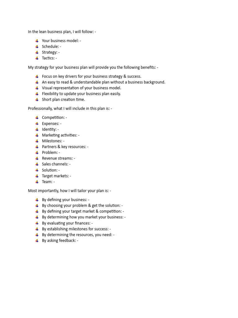 Business Plan - Lean-Business-Plan | PDF