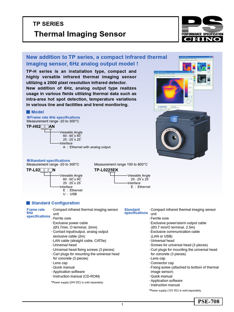 PSE-708 | PDF | Thermography | Operating System