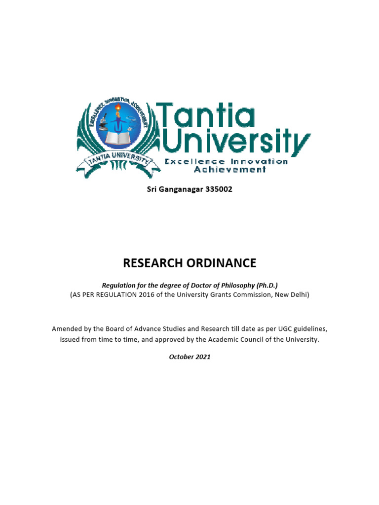 Ph.D. Complete Guideline | PDF | Thesis | Doctor Of Philosophy