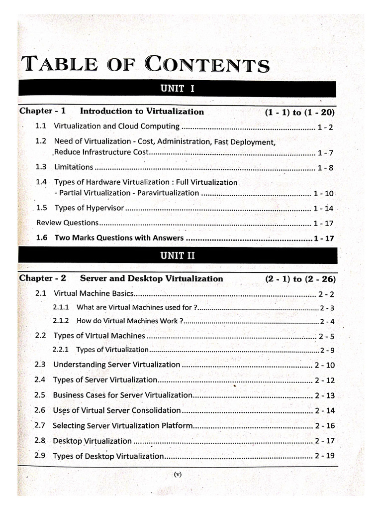 Virtualization Unit 1-2 | PDF