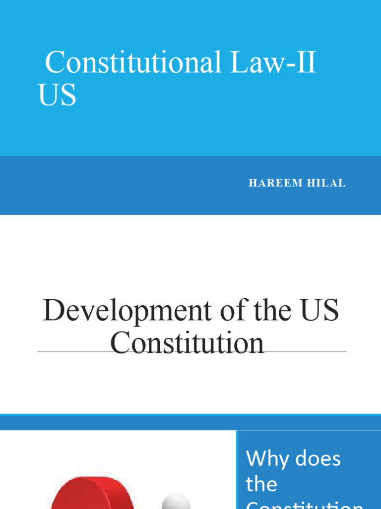Lecture (4+5) Development of the US Constitution (2) | PDF | Miranda Warning | Litigation