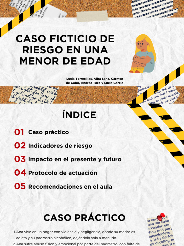 Caso Practico Intervencion | PDF | Violencia doméstica | Abuso infantil