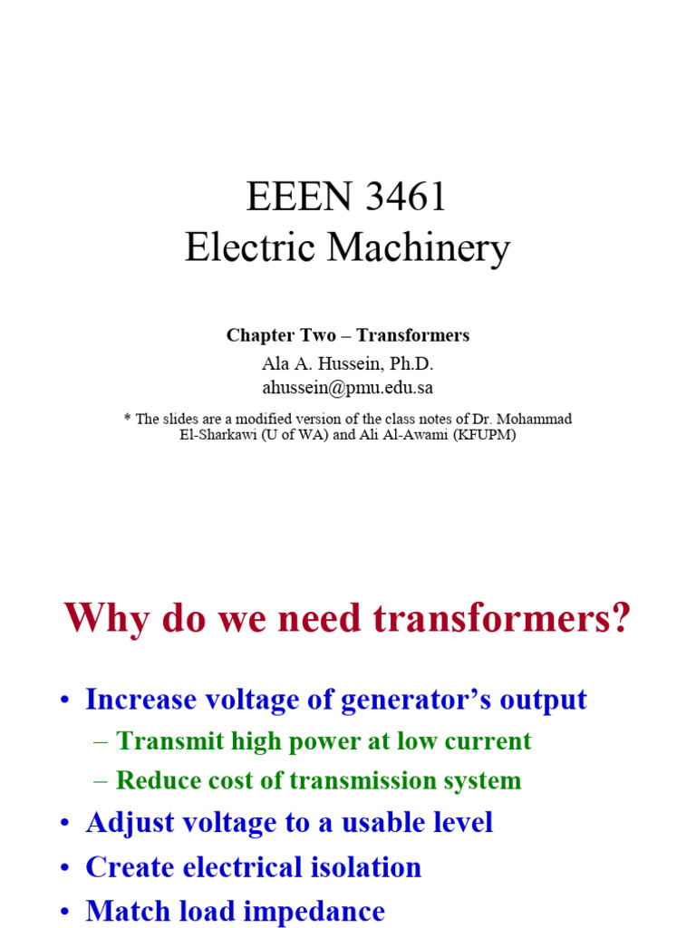 Chapter 2 - Transformers 2 , Aya | PDF | Transformer | Inductor