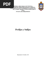 Ejercicios de Prefijos y Sufijos Con Respuestas PDF | PDF