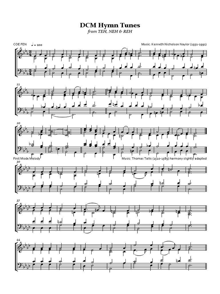 8.6.8.6 D DCM Hymn Tunes | PDF | Christian Hymns | Christian Music
