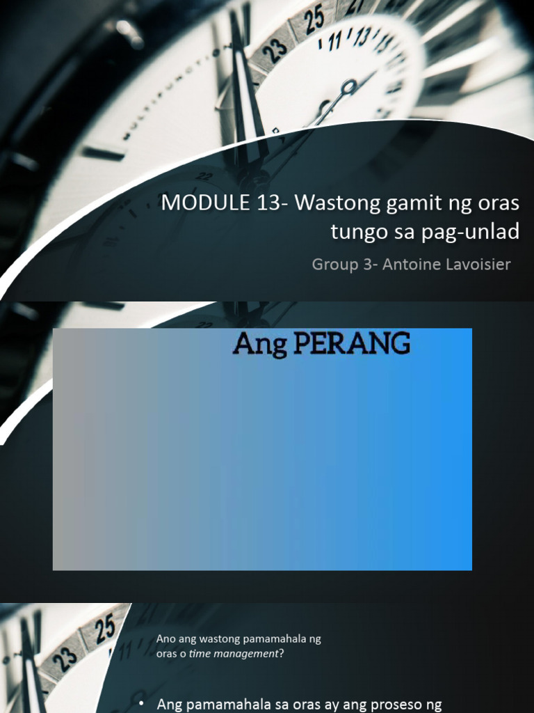 Wastong Pamamahala NG Oras | PDF