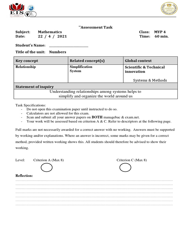 Numbers A Task 20-21 | PDF | Science | Cognition