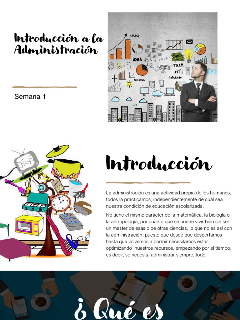Semana 1 Introduccion A La Administracion | PDF | Conocimiento | Business