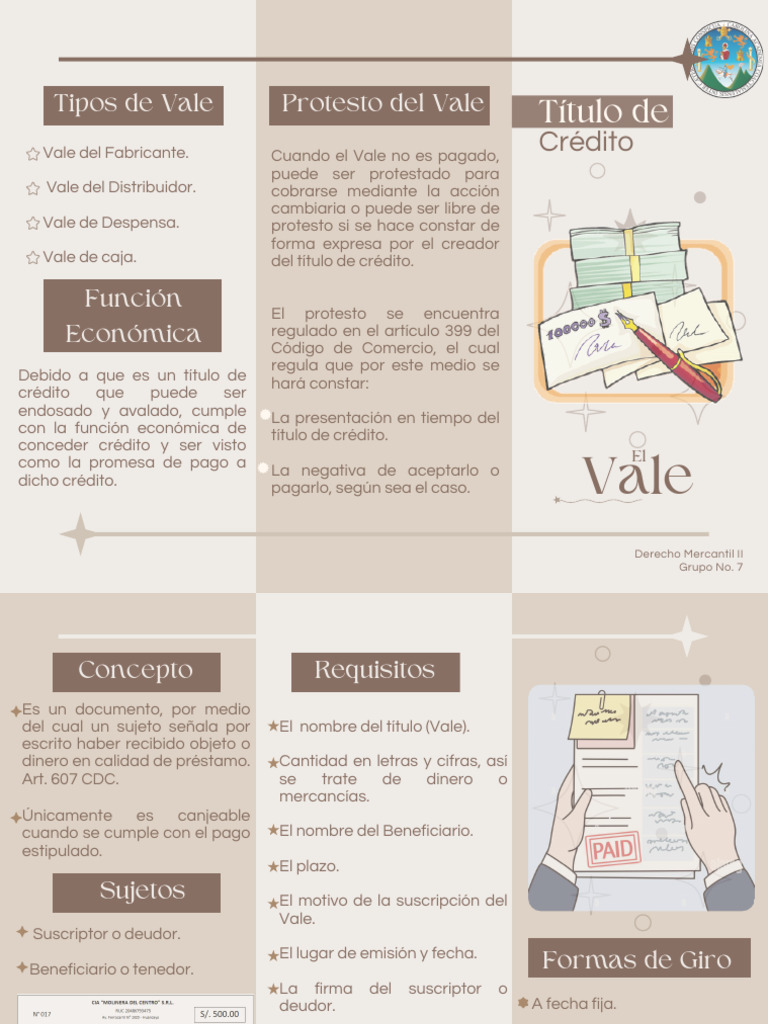 El Vale | PDF | Instrumento negociable | Pagos