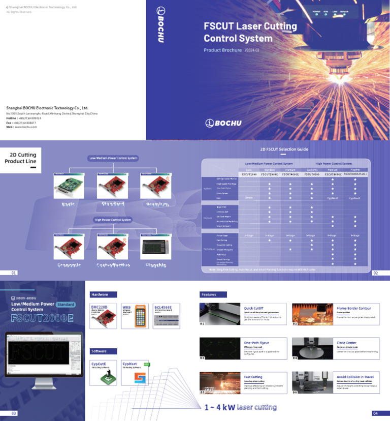 catalogo BOCHU BOCI general（英文版）柏楚激光业务产品手册V20240307 | PDF | Numerical ...