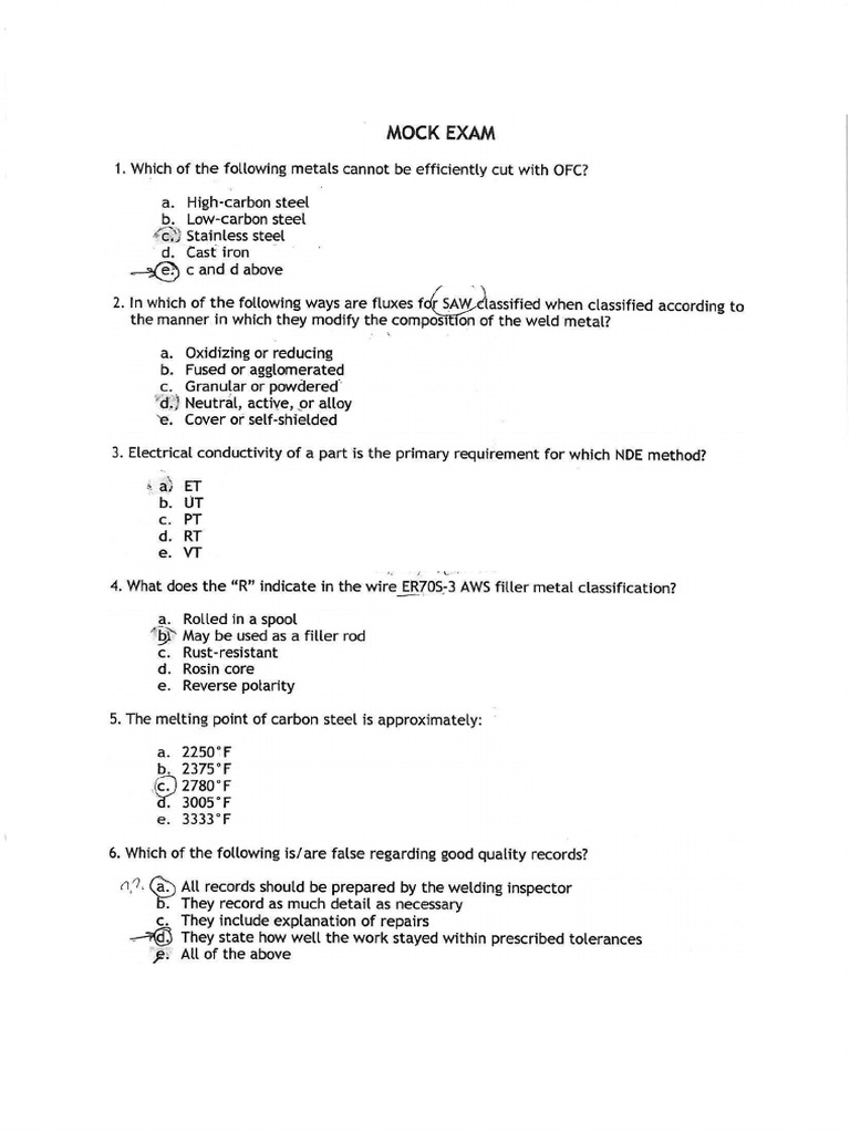 CWI Question | PDF