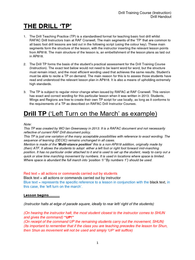 RAFAC Drill Teaching Practice Guide | PDF | Language Arts & Discipline
