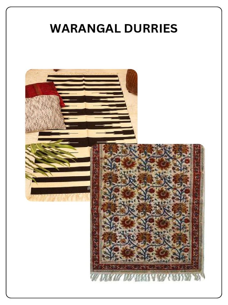 Warangal Durries | Download Free PDF | Weaving | Loom