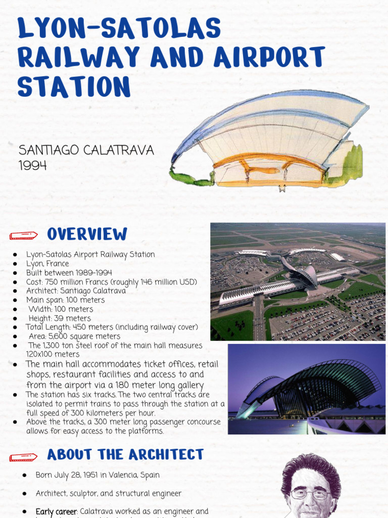 Lyon Station Calatrava | PDF | Concrete | Buildings And Structures