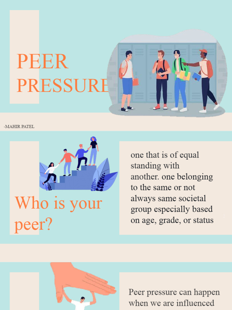 Peer Pressure 01 | PDF | Experience | Friendship