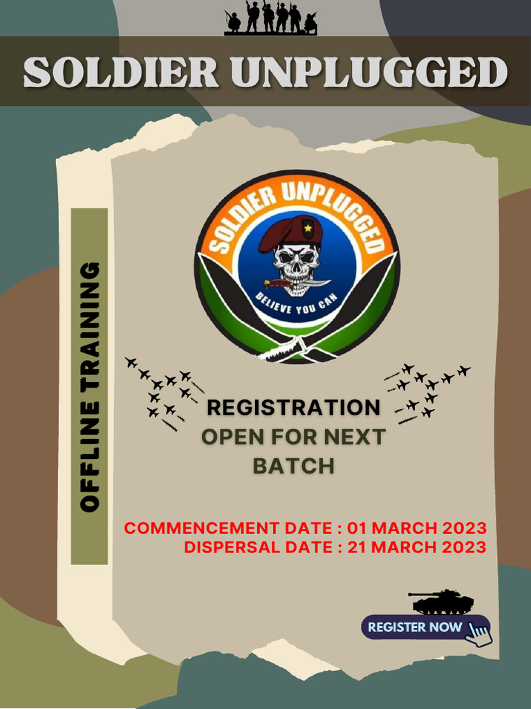 Soldier Unplugged Brochure | PDF | Self Awareness | Thought