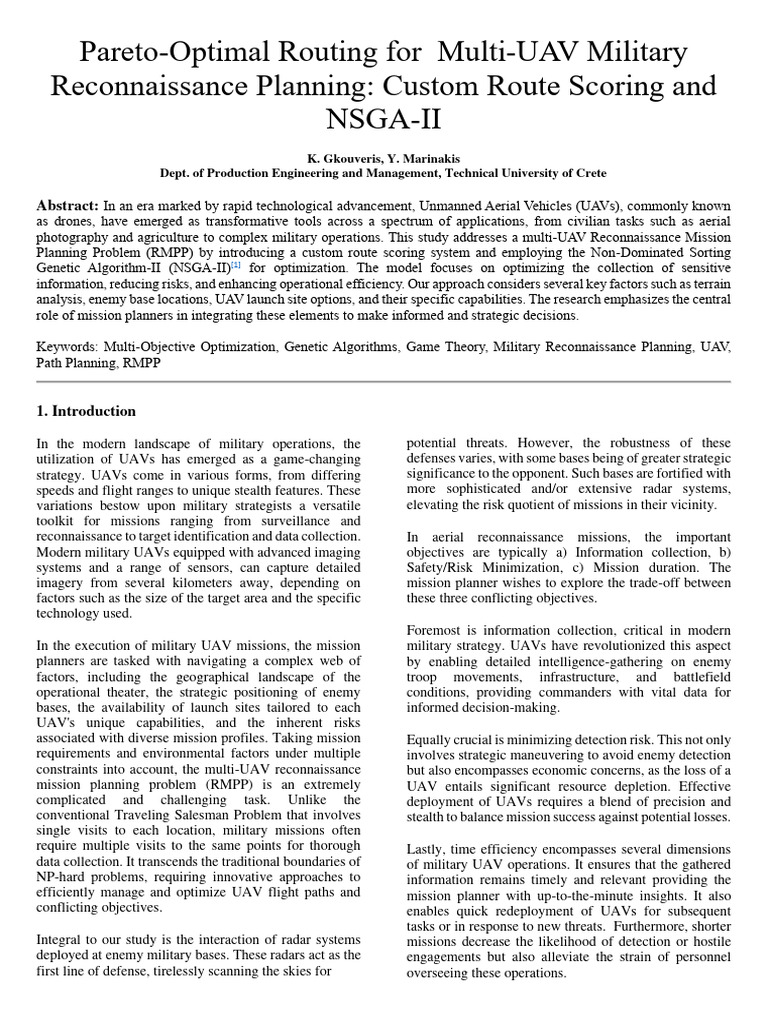 RMPP | PDF | Mathematical Optimization | Reconnaissance