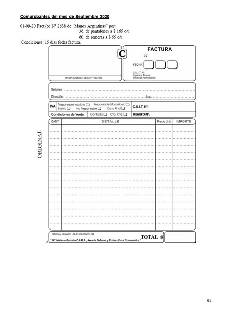 Ejercicio Documento Comercial | PDF