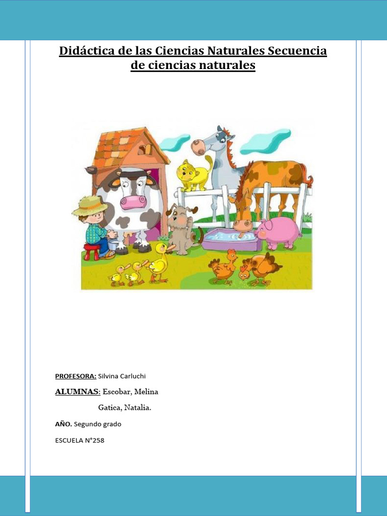 Didáctica de Las Ciencias Naturales Secuencia de Ciencias Naturales | PDF | Aves | Mamíferos