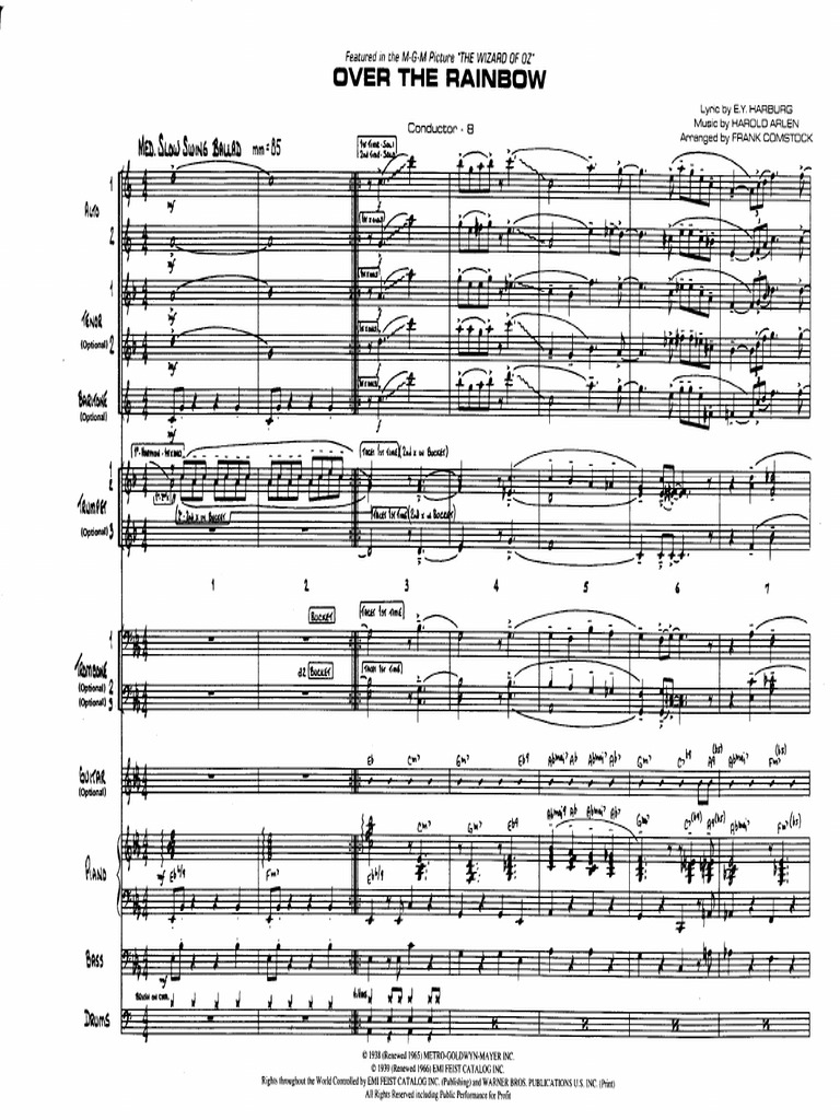 Over The Rainbow - Score | PDF